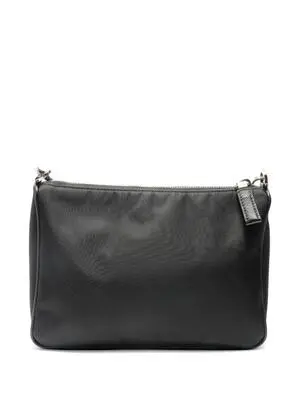 Prada Triangle Logo Plate Shoulder Bag