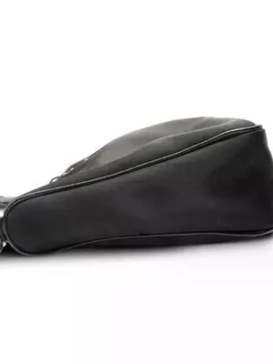 Prada Triangle Logo Plate Shoulder Bag