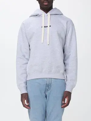 JIL SANDER Cotton Hoodie - Grey