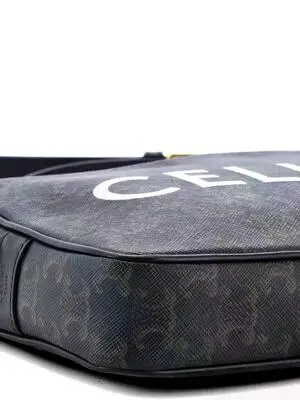 Celine Triomphe Coated Canvas Messenger Bag - Brown