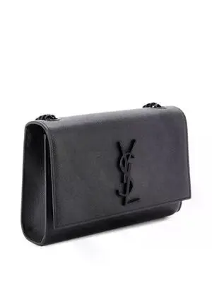 Saint Laurent Small Grainy Leather Crossbody Bag - Black