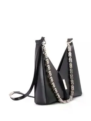 Givenchy Cut Out Leather Mini Crossbody Bag - Black