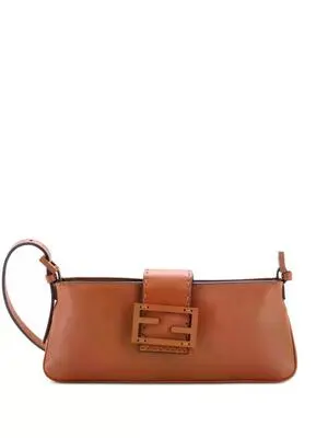 Fendi Baby B. Leather Mini Shoulder Bag - Brown