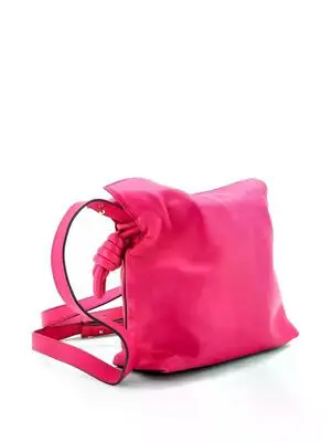 Loewe Flamenco Knot Leather Small Shoulder Bag - Pink