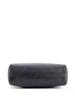 Prada Convertible Zip Saffiano Leather Tote Bag - Black