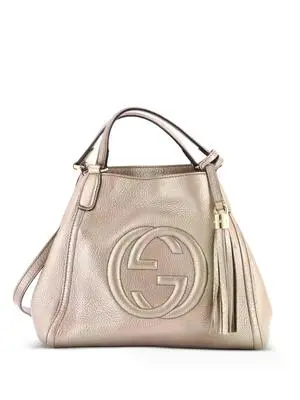 Gucci Soho Convertible Leather Shoulder Bag - Metallic