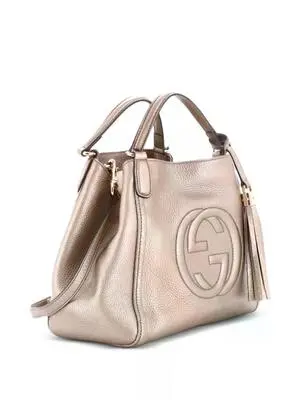 Gucci Soho Convertible Leather Shoulder Bag - Metallic