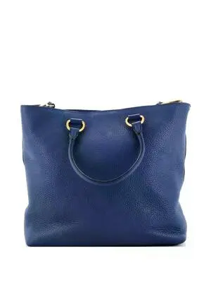 Prada Convertible Shopper Vitello Daino Large Tote Bag