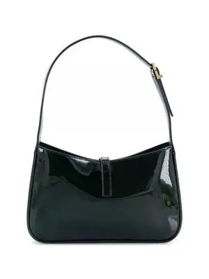 Saint Laurent Le 5 À 7 Small Patent Hobo Bag - Green
