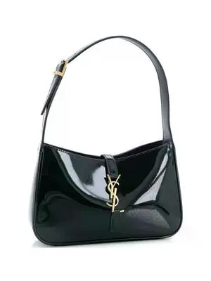 Saint Laurent Le 5 À 7 Small Patent Hobo Bag - Green