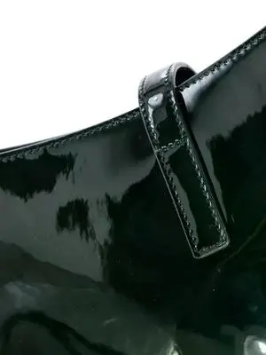 Saint Laurent Le 5 À 7 Small Patent Hobo Bag - Green