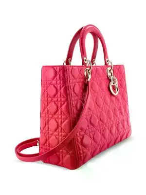 Dior Lady Large Tote Bag - Pink
