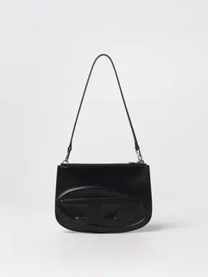 DIESEL® Embossed Logo Shoulder Bag - Black