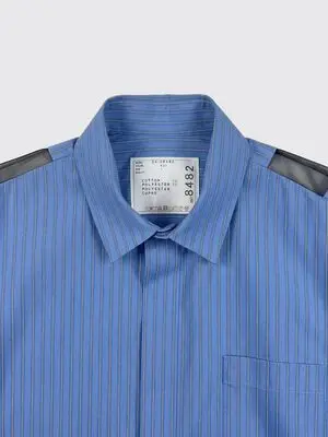 Sacai Striped Cotton Blend Shirt Dress