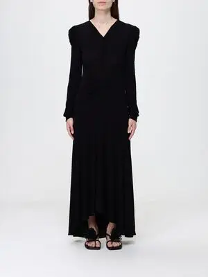 Isabel Marant Étoile Long Sleeve V-neck Maxi Dress