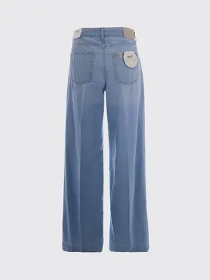 Liu Jo Cotton Lyocell Denim Wideleg Palazzo Jeans