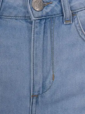 Liu Jo Cotton Lyocell Denim Wideleg Palazzo Jeans