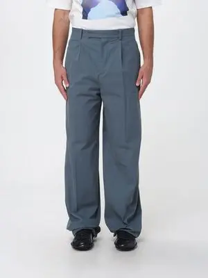JIL SANDER Wide Leg Cotton Drill Trousers - Navy