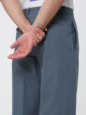 JIL SANDER Wide Leg Cotton Drill Trousers