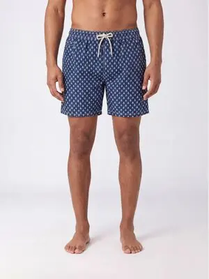 MC2 SAINT BARTH MC2 Saint Barth Swim Shorts With Multicolor Print Navy