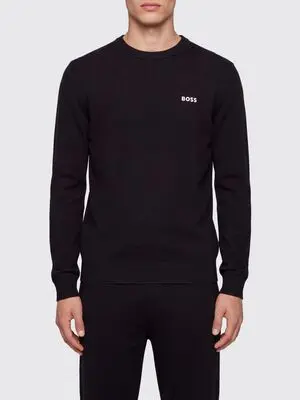 BOSS Cotton Long-sleeve Sweater - Black