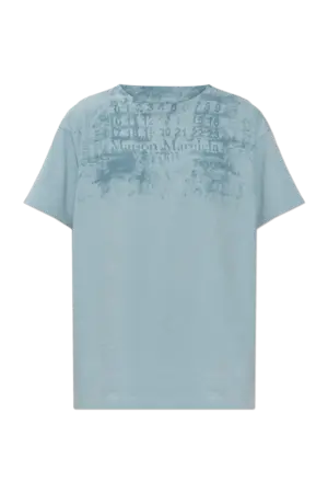 MAISON MARGIELA T-shirt With Print - Blue