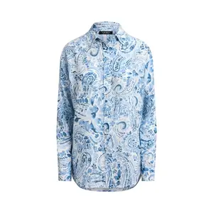 Ralph Lauren Relaxed Fit Paisley Linen Button-up Shirt
