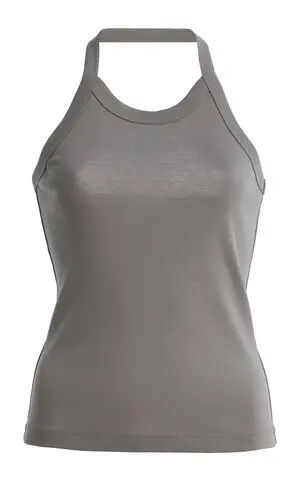 FLORE FLORE Angie Halter Neck Tank Top - Grey