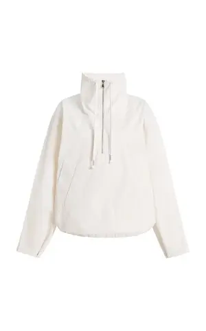 AGOLDE Lydia Cotton-blend Zip-up Jacket - White