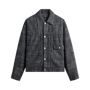 Kith Textured Indigo Alonzo Jacket 'dark Indigo - Blue