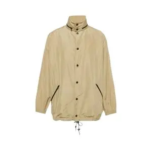 Balenciaga Logo Print Windbreaker Jacket 'khakis - Tan