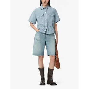 ALLSAINTS Tove Short-sleeved Shirt - Light Blue