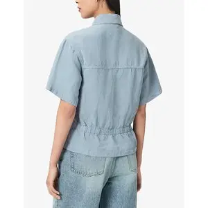 ALLSAINTS Tove Short-sleeved Shirt - Light Blue