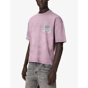 ALLSAINTS Avalon Graphic-print Cotton T-shirt - Seashell Pink