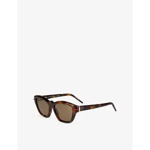 CHRISTIAN LOUBOUTIN Acetate Butterfly Frame Sunglasses - Dark Havana/brown