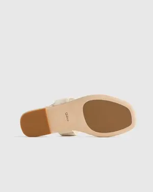 Quince Italian Leather T-strap Sandal