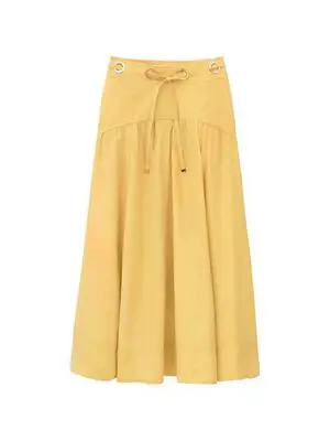 Ba&sh Donia Eyelet-embellished Gathered Skirt