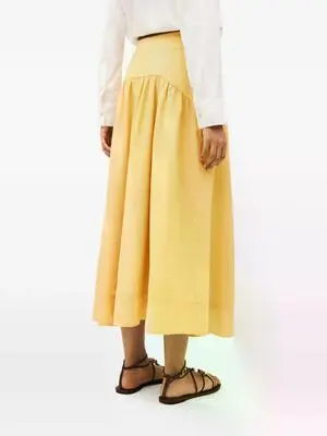 Ba&sh Donia Eyelet-embellished Gathered Skirt