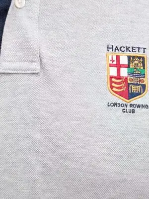 HACKETT Embroidered Pique Polo Shirt