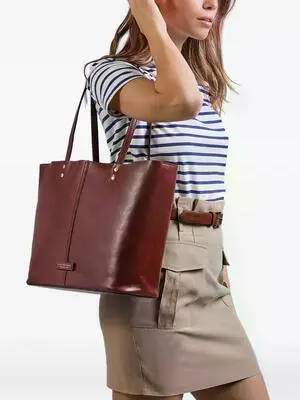 THE BRIDGE Leather Tote Bag - Brown