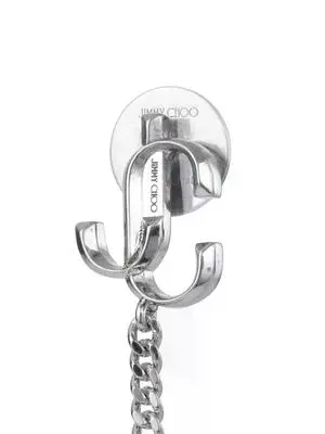 JIMMY CHOO Logo Lettering Drop Earrings