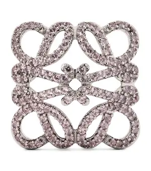Loewe Embellished Bombe Anagram Dice Charm - Silver