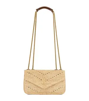 Saint Laurent Mini Loulou Shoulder Bag - Beige