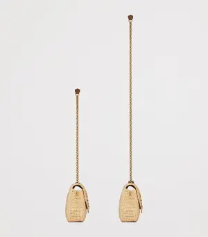 Saint Laurent Mini Loulou Shoulder Bag - Beige