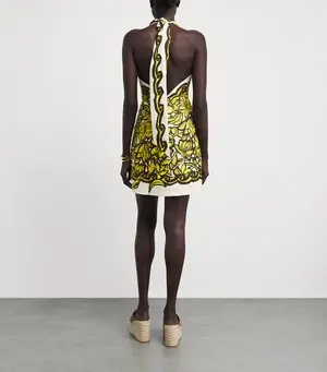 ALEMAIS Mona Mini Dress With Floral And Banana Print