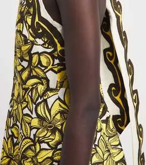 ALEMAIS Mona Mini Dress With Floral And Banana Print