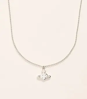 VIVIENNE WESTWOOD Noella Heart Pendant Necklace - Silver
