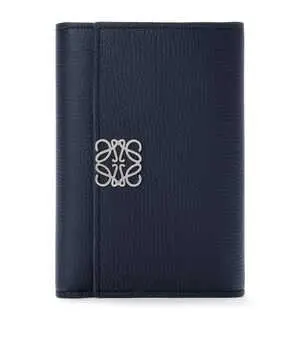 Loewe Small Leather Anagram Wallet - Navy