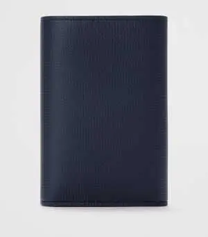 Loewe Small Leather Anagram Wallet - Navy