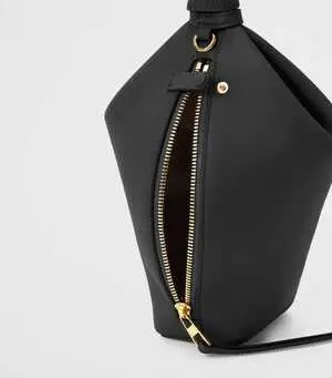 Loewe Calfskin Leather Scarf Backpack - Black